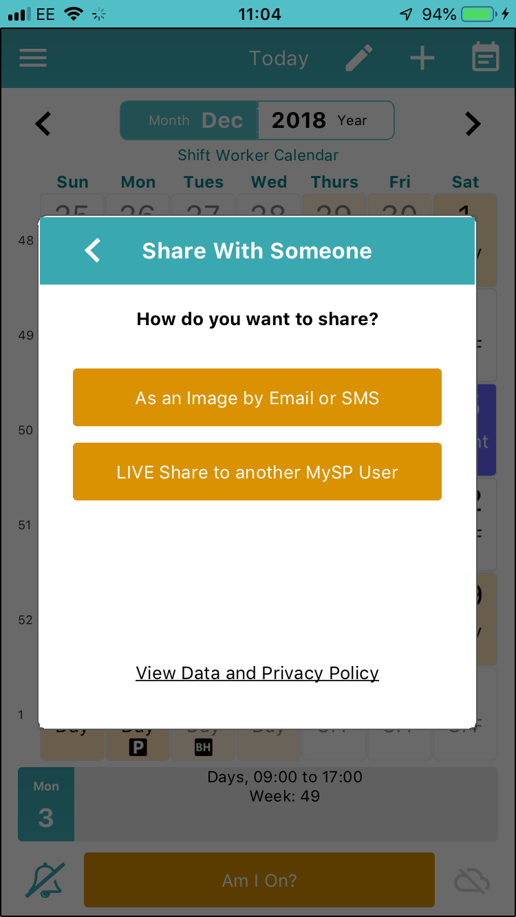 Share Your Shift Calendar with My Shift Planner - MyShiftPlanner
