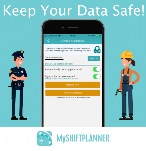 Is Your My Shift Planner Shift Calendar Backed Up? - MyShiftPlanner