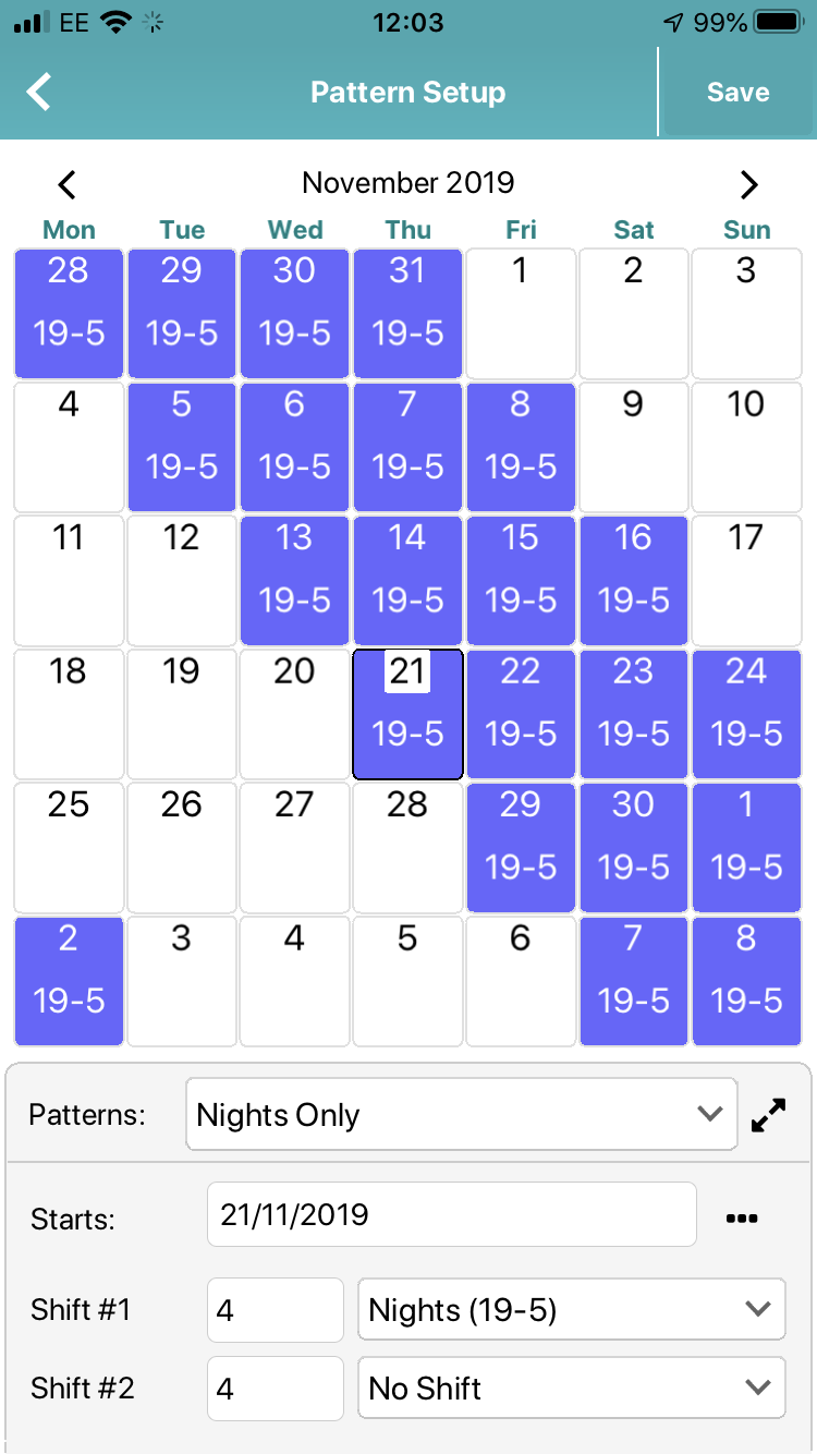 Set Up Your Shift Pattern in MyShiftPlanner - MyShiftPlanner
