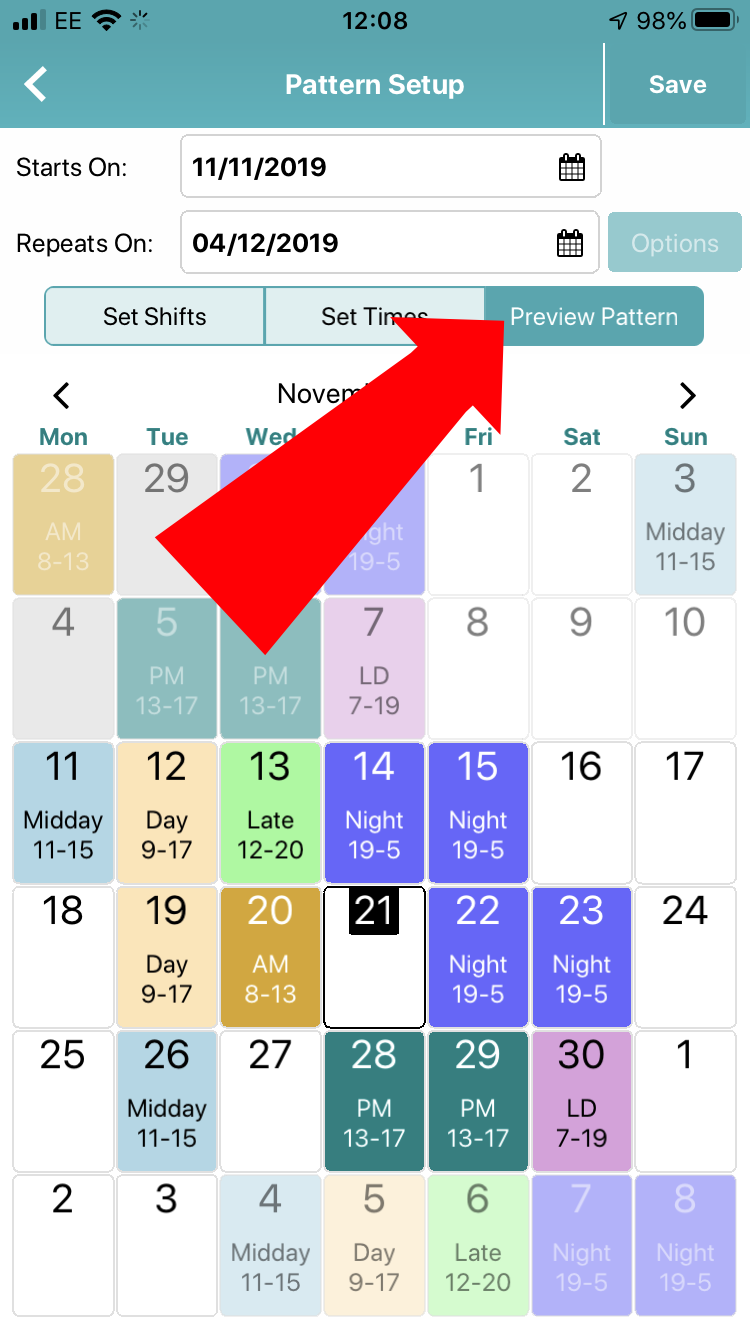 Set Up Your Shift Pattern in MyShiftPlanner - MyShiftPlanner