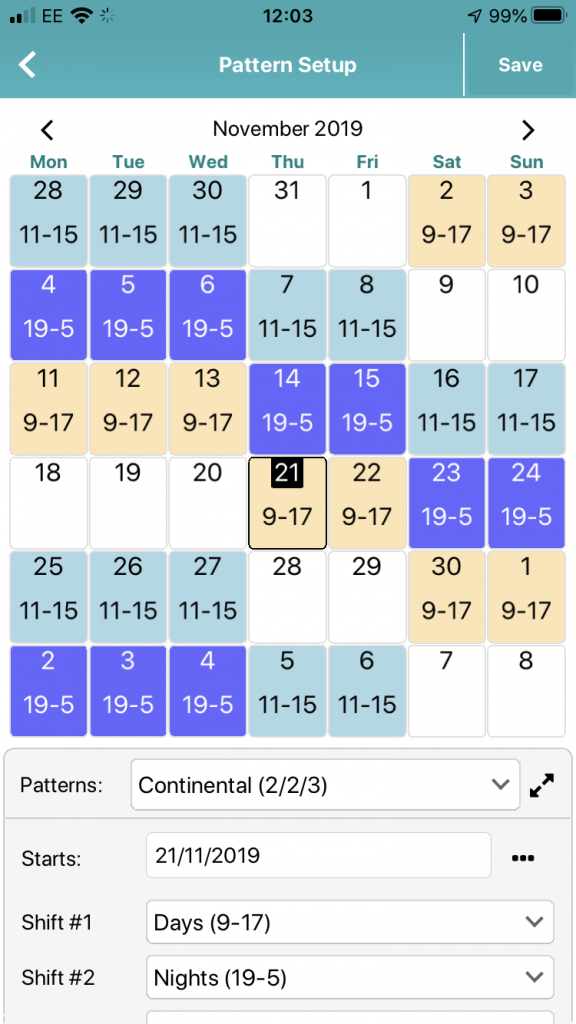 Set Up Your Shift Pattern in MyShiftPlanner - MyShiftPlanner