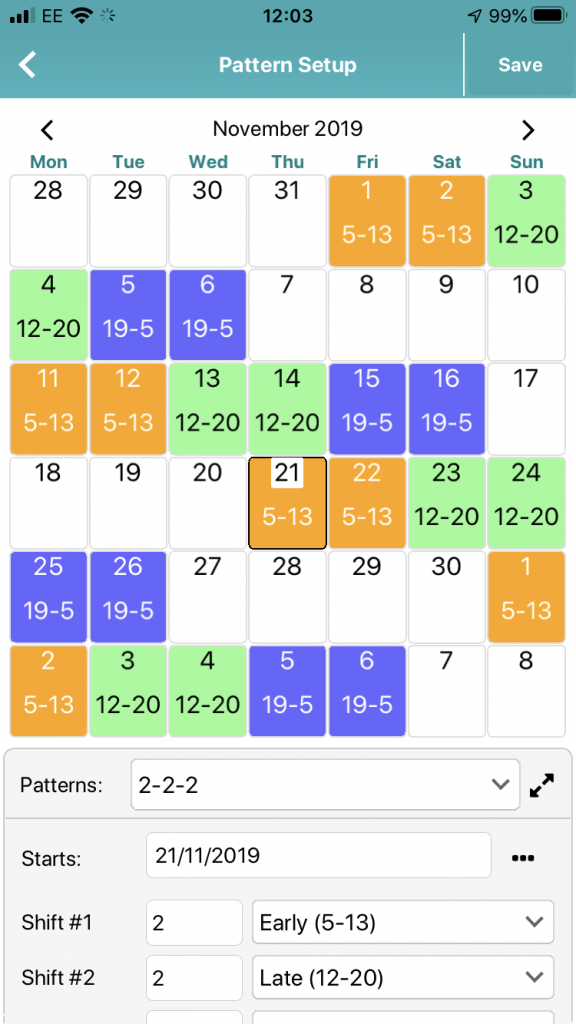 Set Up Your Shift Pattern in MyShiftPlanner - MyShiftPlanner
