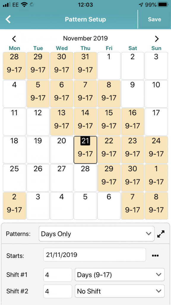 Set Up Your Shift Pattern in MyShiftPlanner - MyShiftPlanner