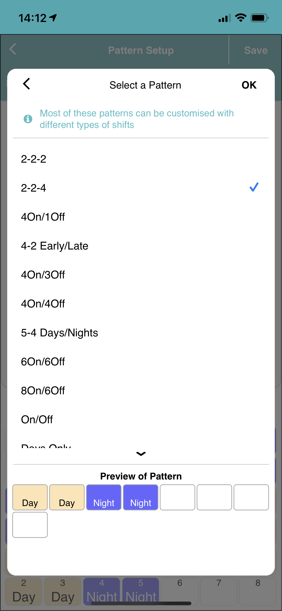 2-2-4 Shift Pattern - MyShiftPlanner