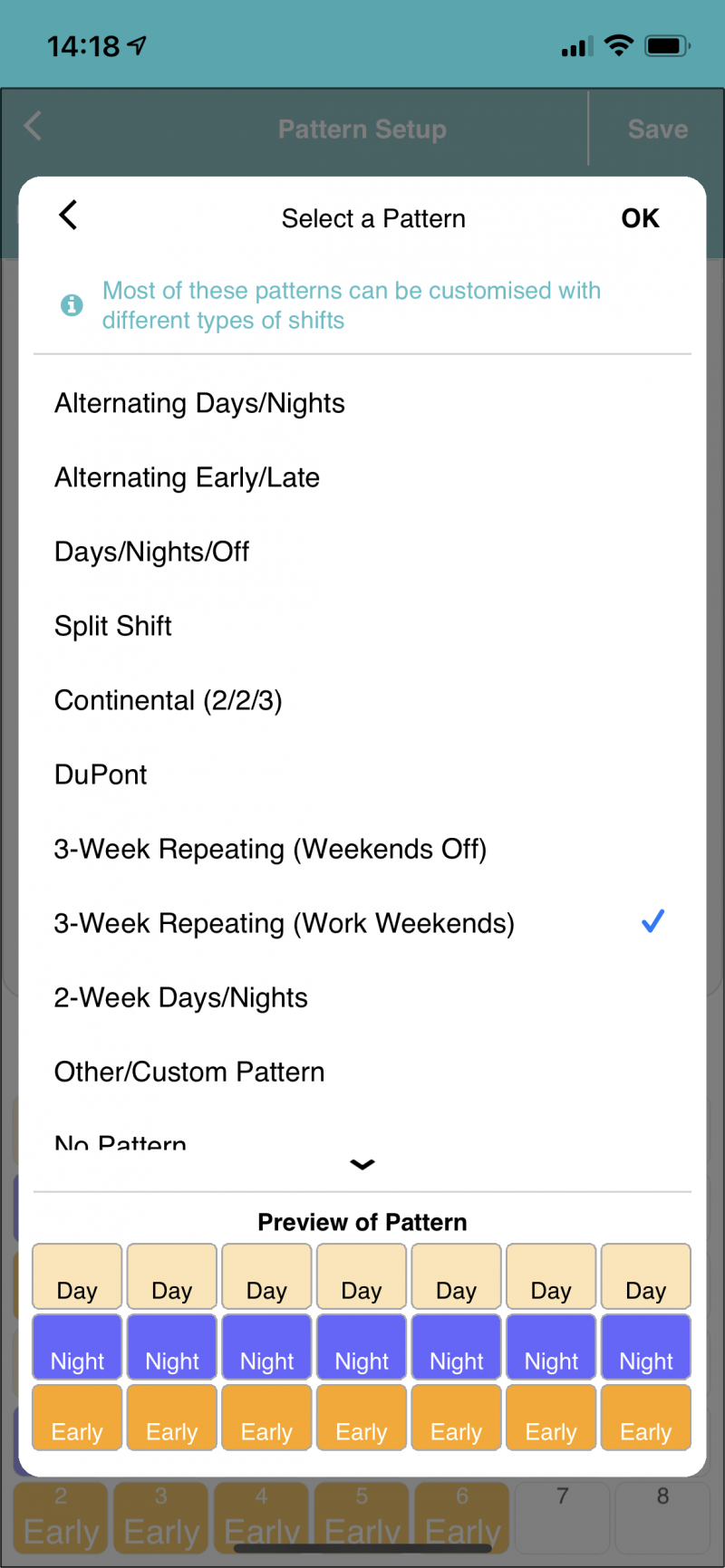 3 Week Repeating Shift Pattern - MyShiftPlanner