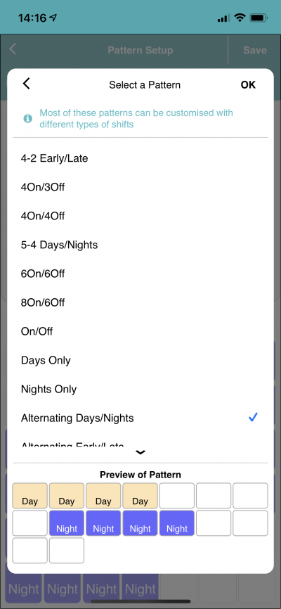Alternating Days Nights Shift Pattern - MyShiftPlanner