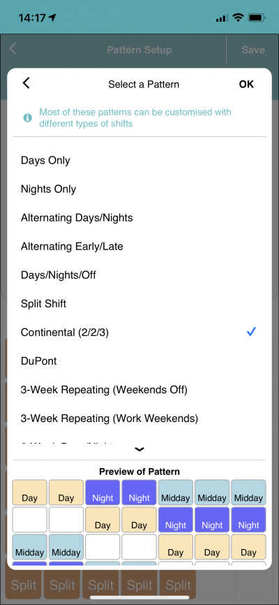 Continental 2 2 3 Shift Pattern - MyShiftPlanner