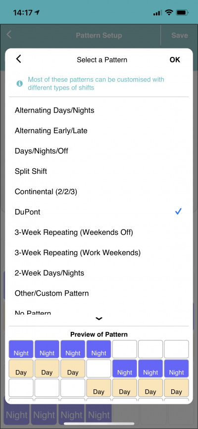 Du Pont Schedule Shift Pattern - MyShiftPlanner