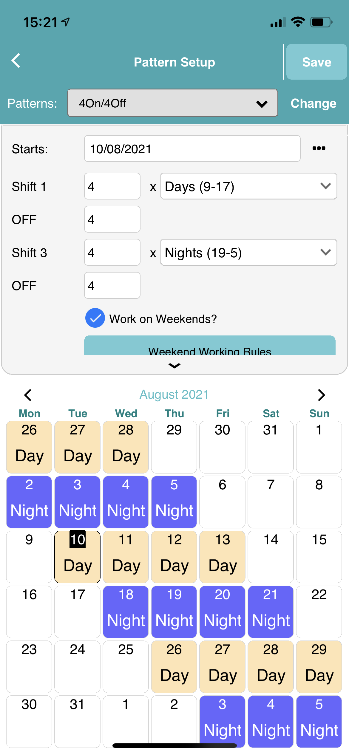 Setup Walkthrough - MyShiftPlanner