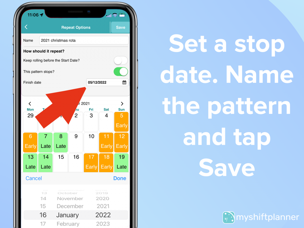 New update v5.7 - Multiple Patterns - MyShiftPlanner