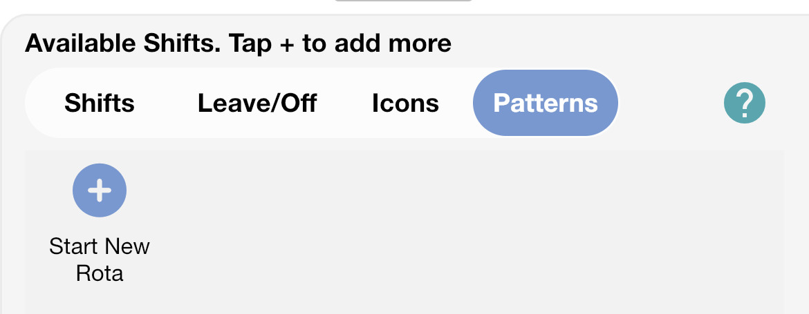App: Custom Pattern Setup - MyShiftPlanner