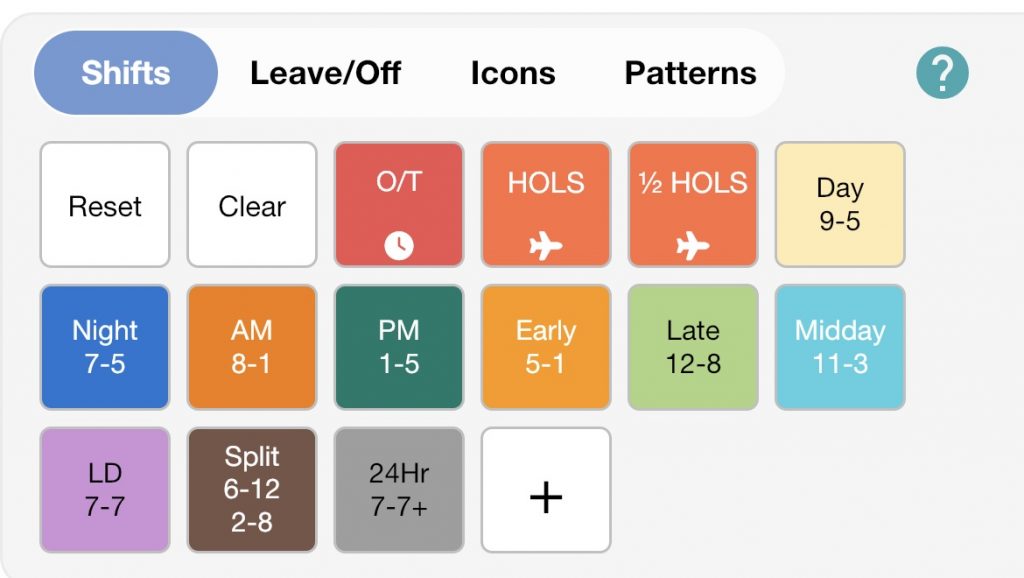 App: Custom Pattern Setup - MyShiftPlanner